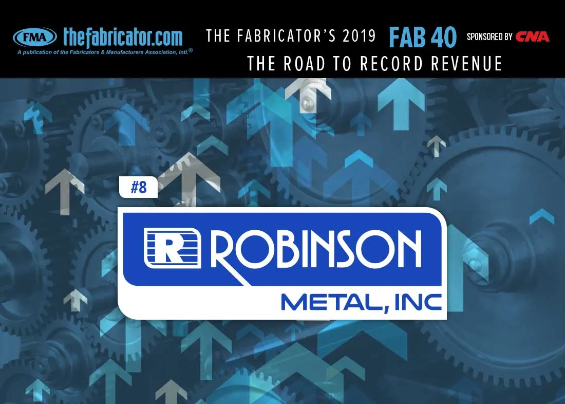 Fab 40 ranking highlights Robinson’s metal fab manufacturing – Robinson Inc